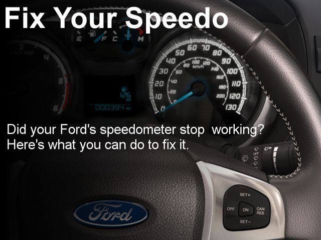 Ford Speedometer Not Working: Genuine Ford Parts - OEM Ford Parts ...