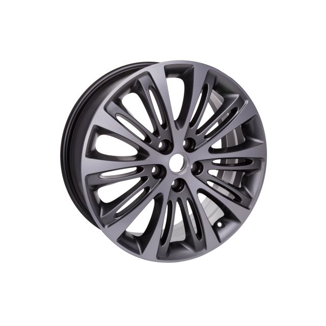 19x7.5-Inch Aluminum 5-Split-Spoke Wheel in Midnight Silver - GM ...