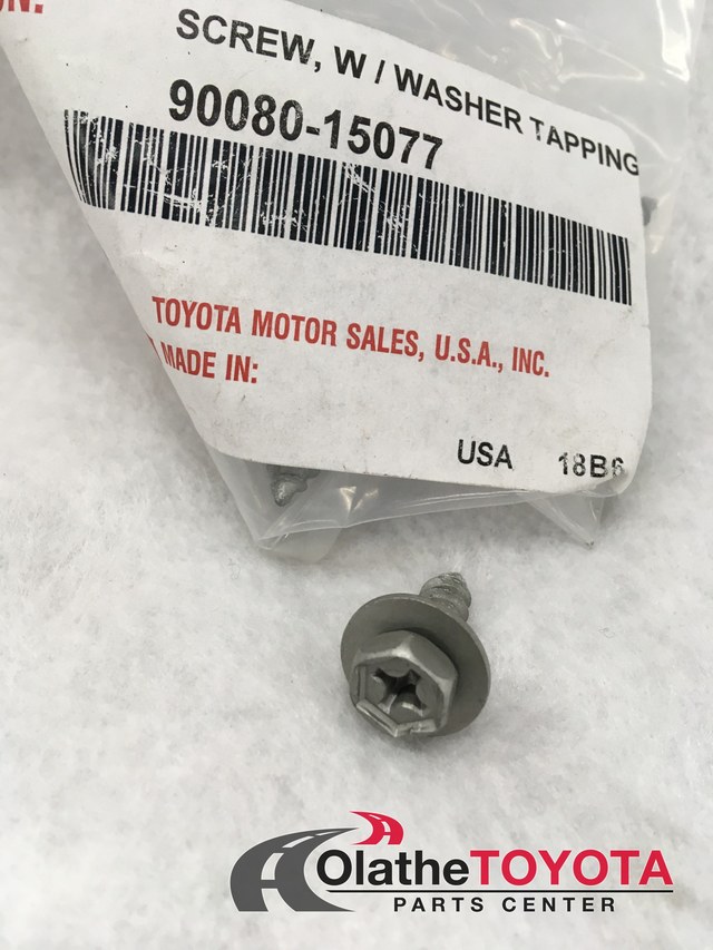 Bumper Cover Screw - Toyota (90080-15077) | Toyota Parts